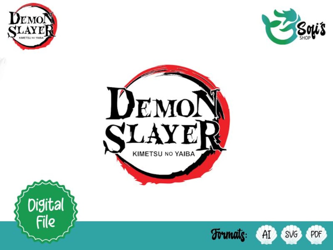 Demon Slayer Logo SVG PDF AI Digital File Anime - Etsy México