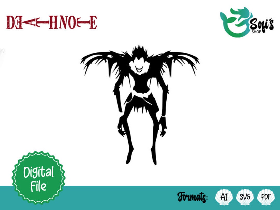Death Note Riuk SVG PDF AI Digital File Anime - Etsy