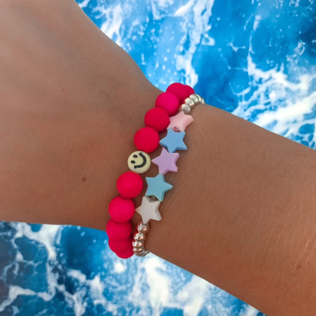 Custom Preppy Bracelet Stack - Etsy