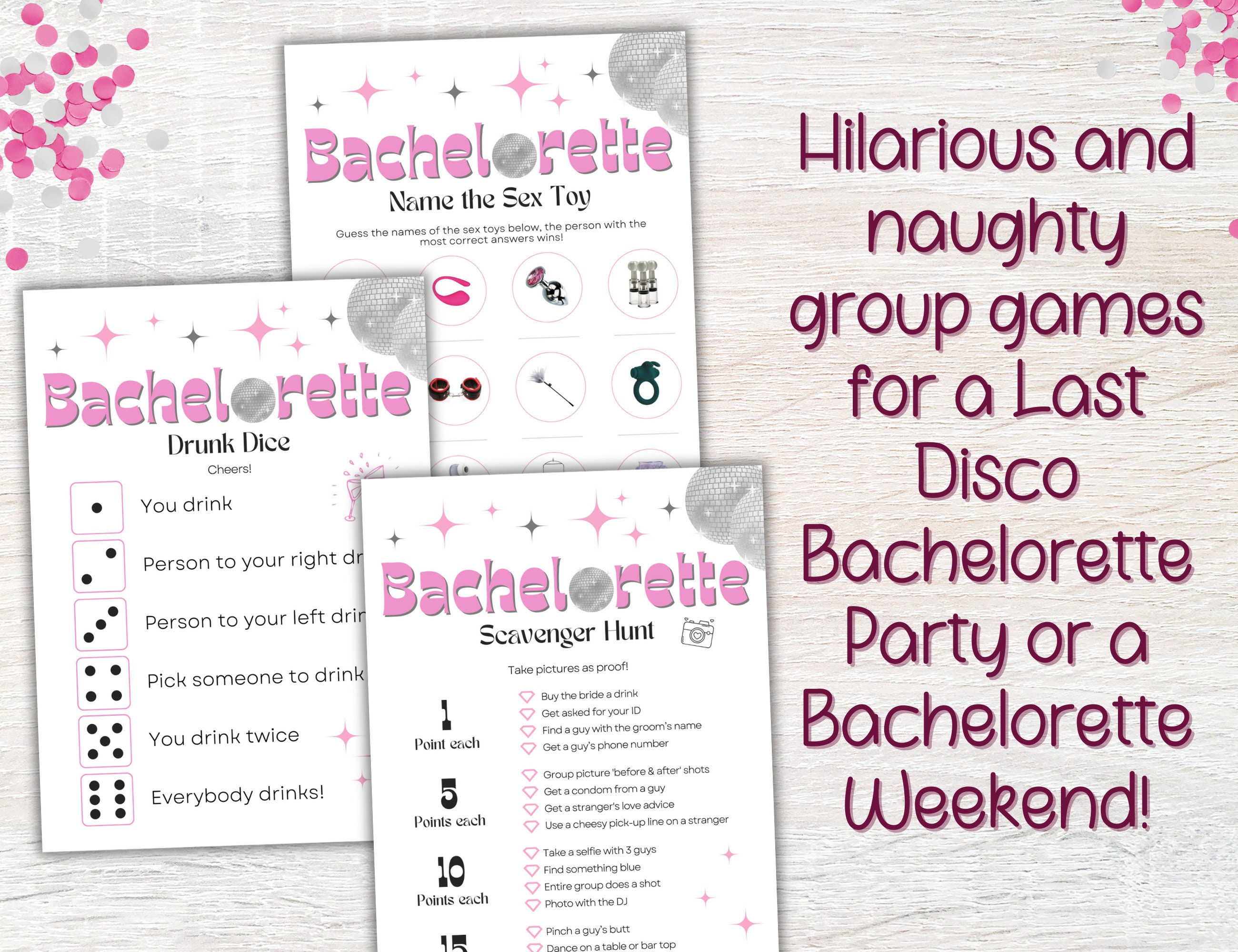 Bachelorette Party Games Dirty, Dirty Hen Do Party Games, Hen Do Quiz ...
