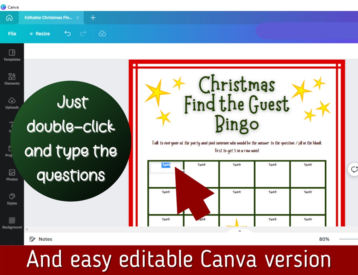 Christmas Find the Guest Bingo, Christmas Party Icebreakers, Holiday ...