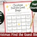 Christmas Find the Guest Bingo, Christmas Party Icebreakers, Holiday ...