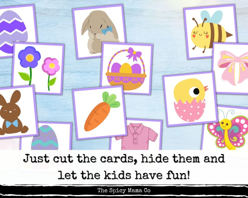 Easter Scavenger Hunt for Little Kids, Indoor Easter Scavenger Hunt ...