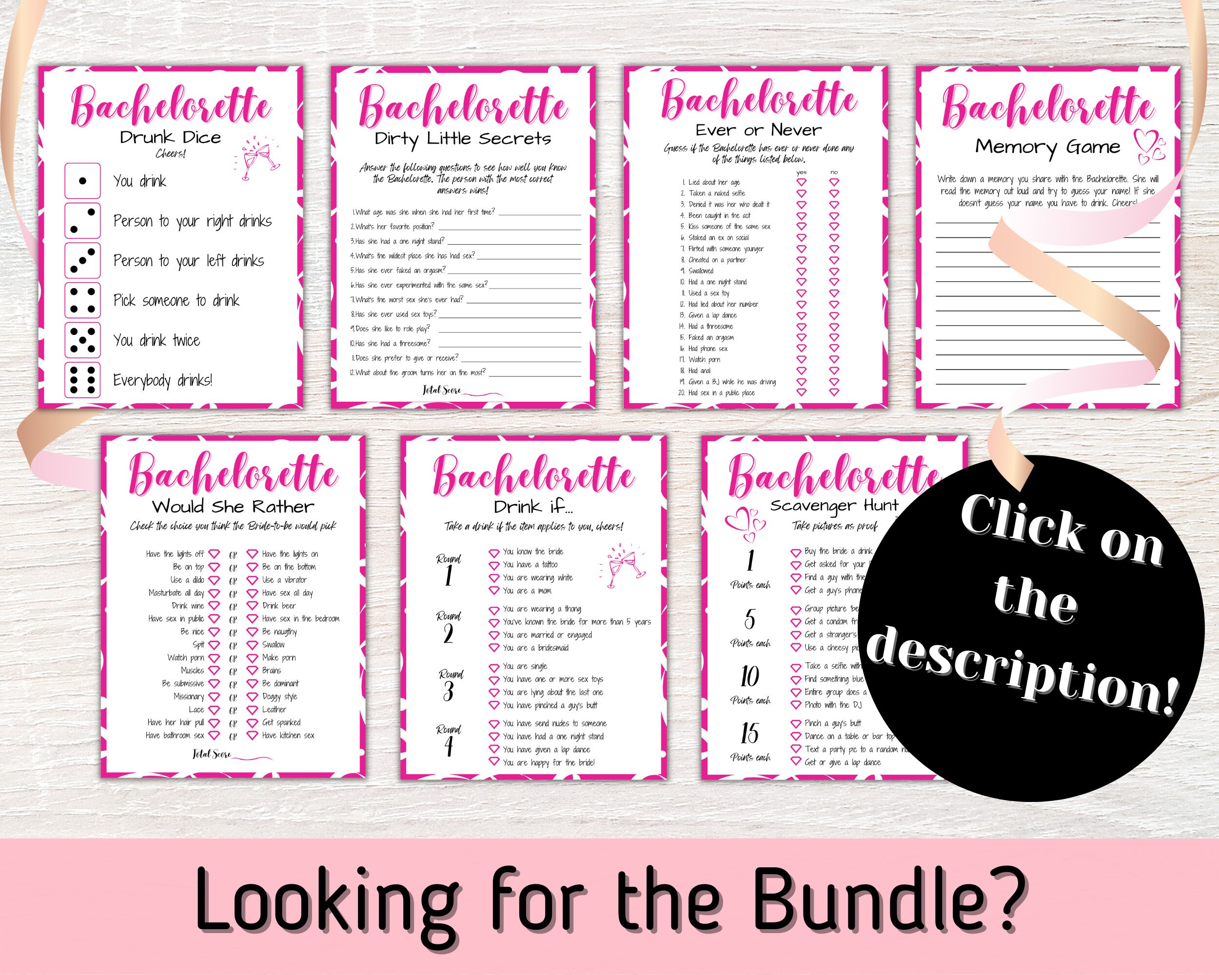 Drunk Dice Bachelorette Party Game, Drunk Dice Game, Fun Bachelorette ...