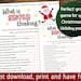 What is Santa Thinking Game, Christmas Game for Adults, Holiday Party ...
