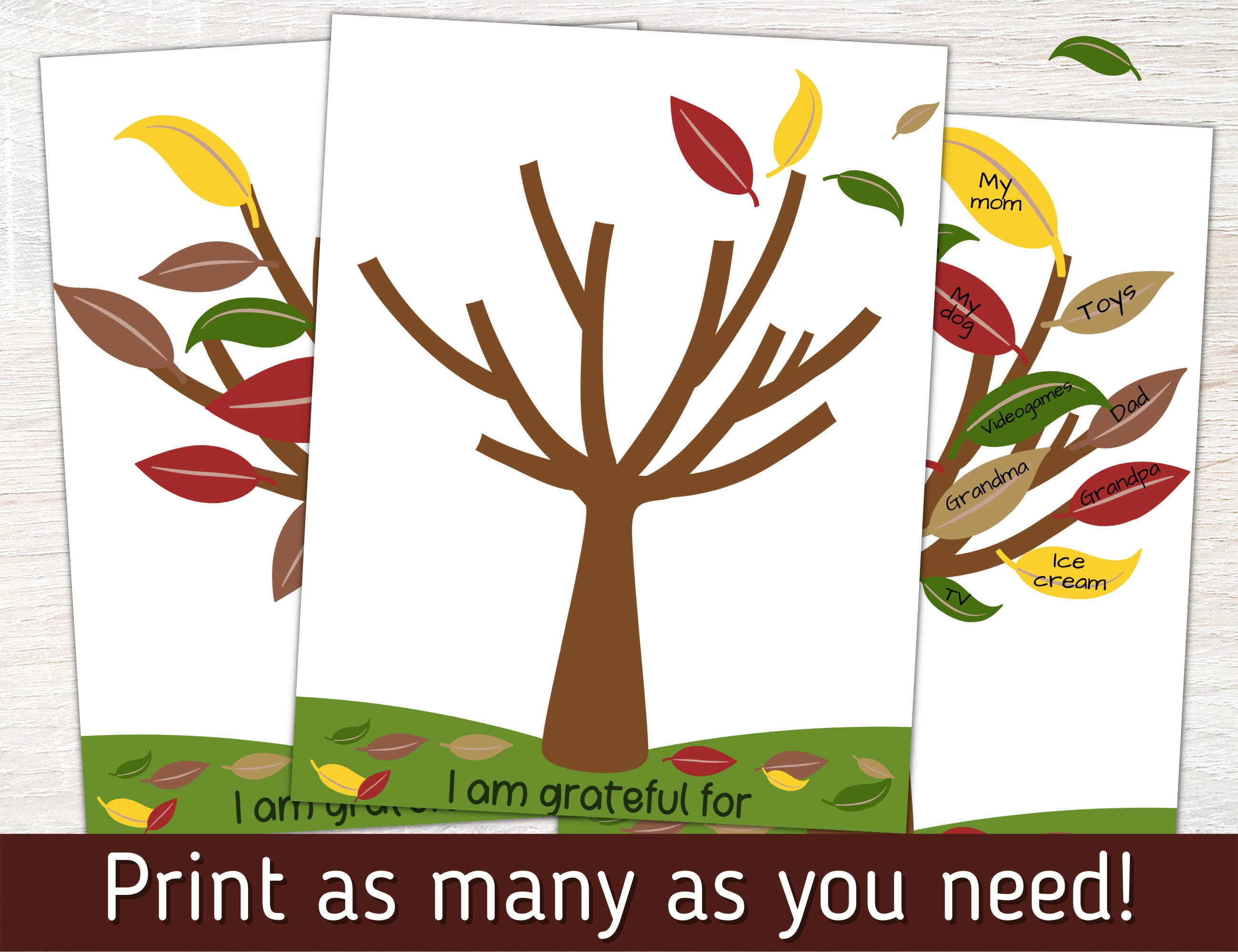 Thankful Tree Printable | Thankful Tree Craft | Thankful Tree Activity ...