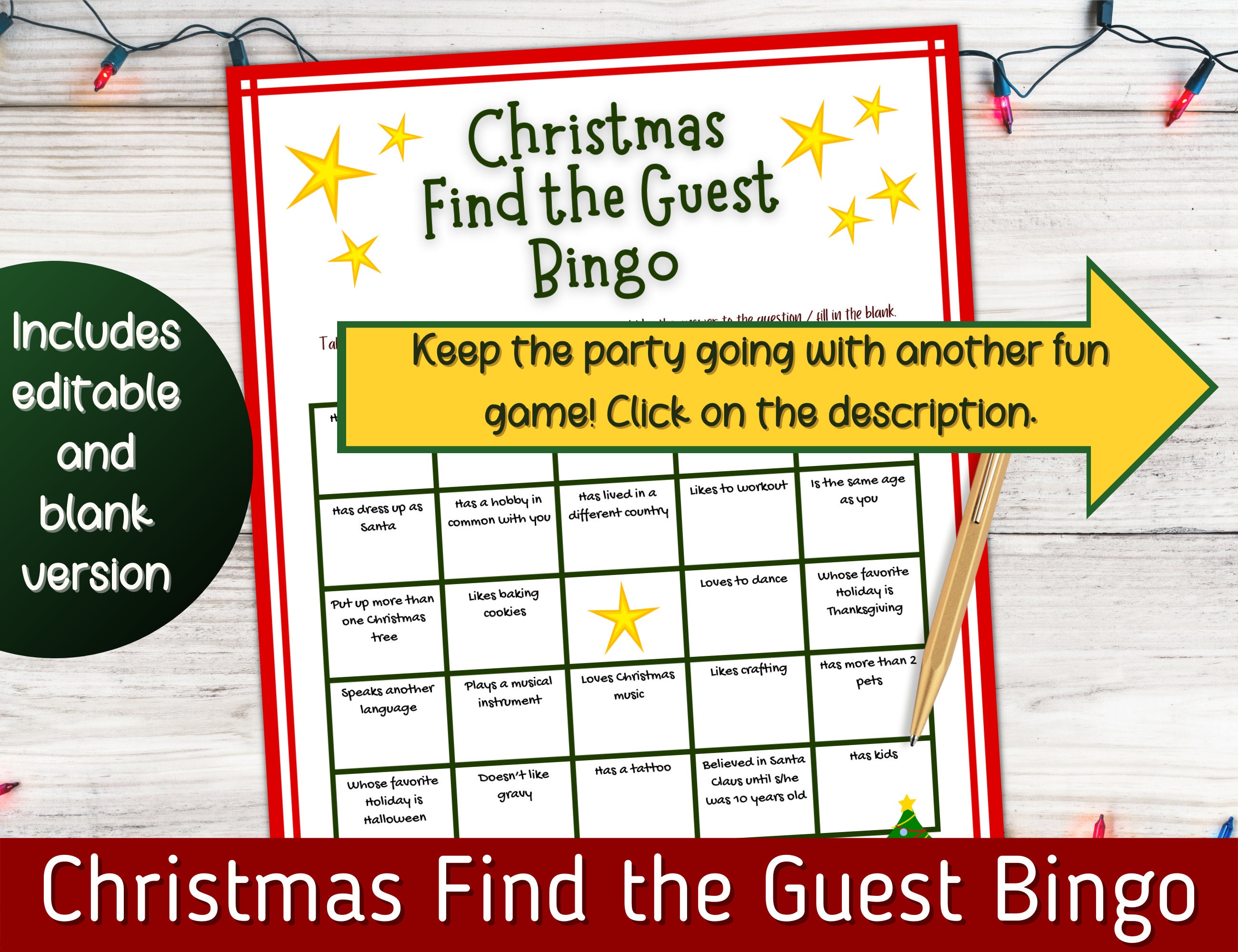 What is Santa Thinking Game, Christmas Game for Adults, Holiday Party ...