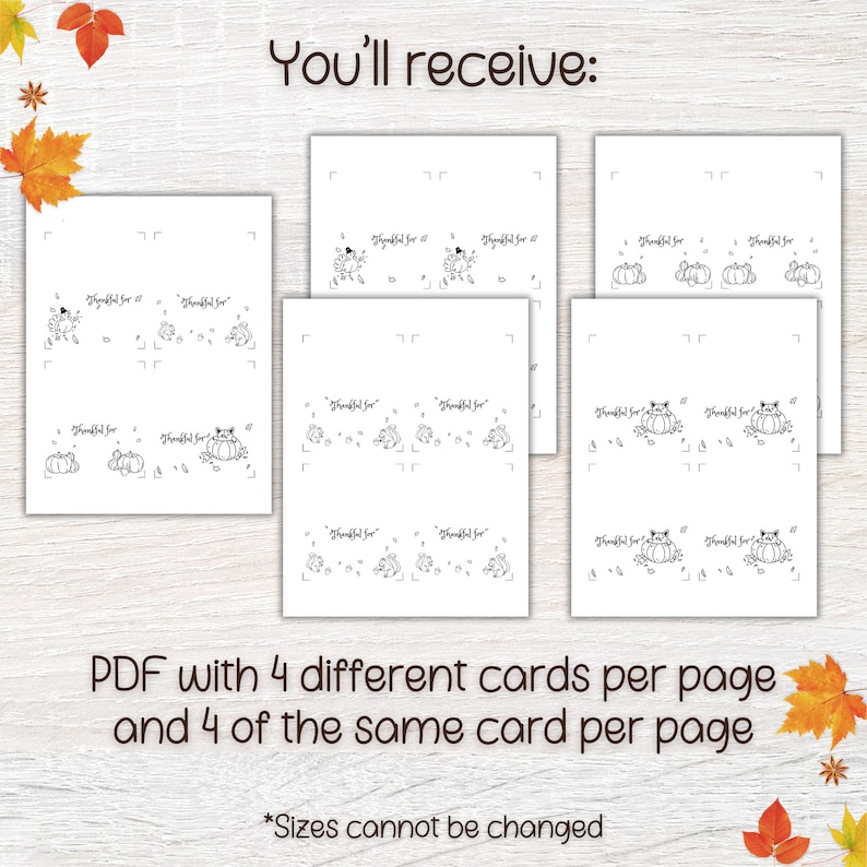 DIY Thanksgiving Place Cards, Thanksgiving Coloring Place Cards, Kids ...