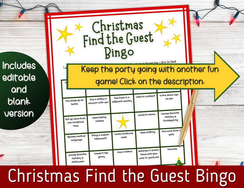 Christmas Scavenger Hunt Printable, Christmas Scavenger Hunt for Kids ...