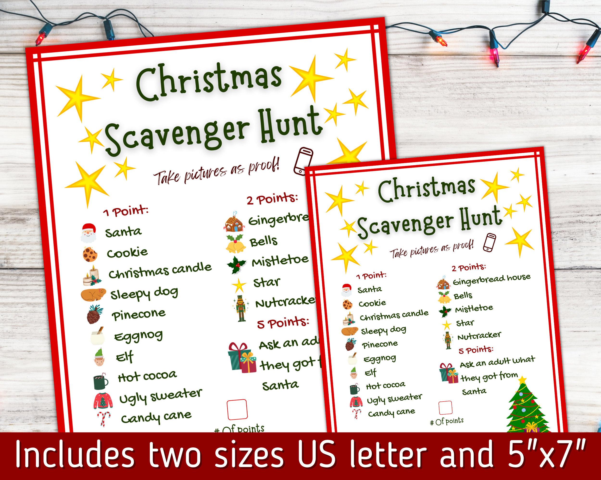 Christmas Scavenger Hunt Printable, Christmas Scavenger Hunt for Kids ...