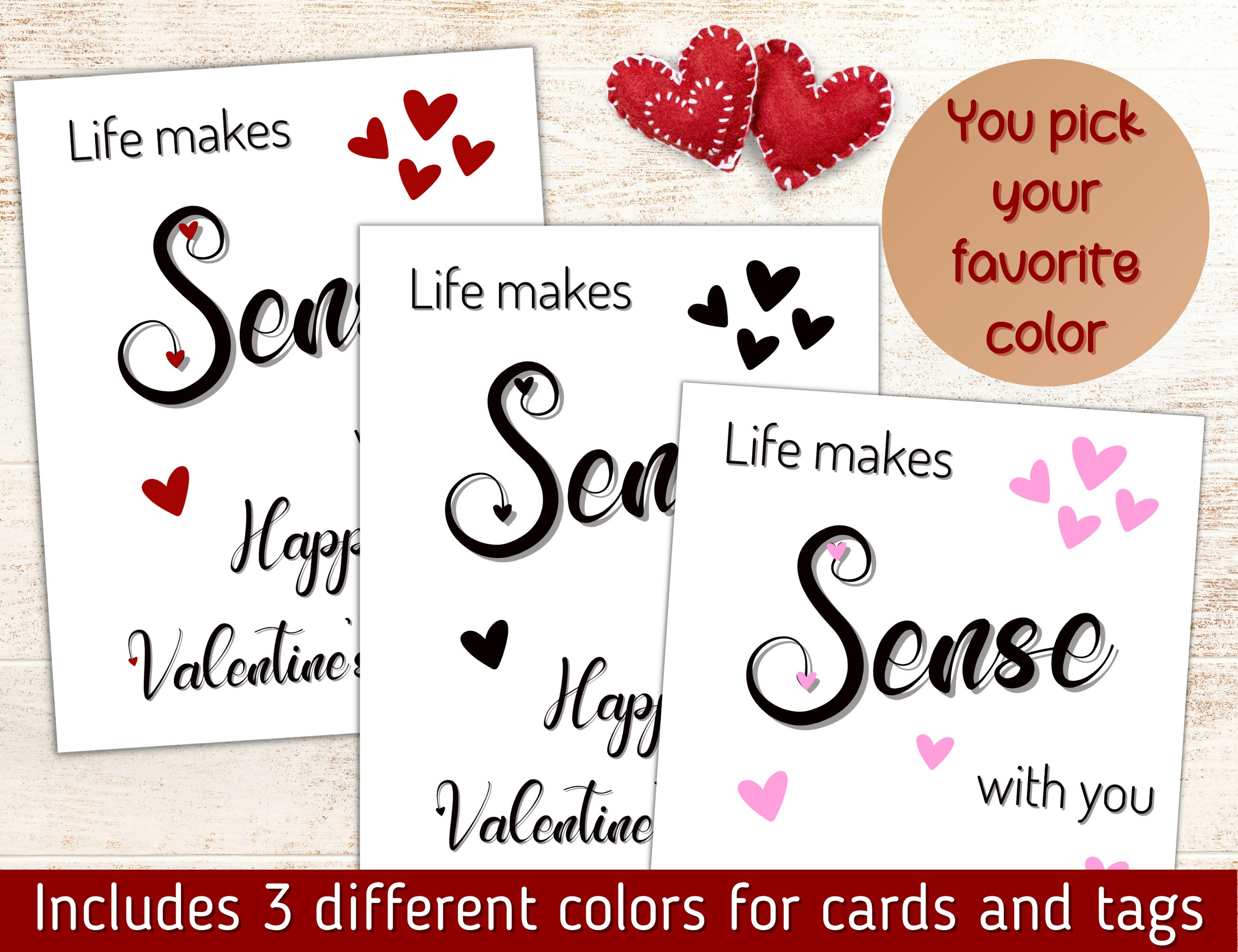5 Senses Gift Tags, Cards and Ideas. Anniversary Gift, Valentine's Gift ...