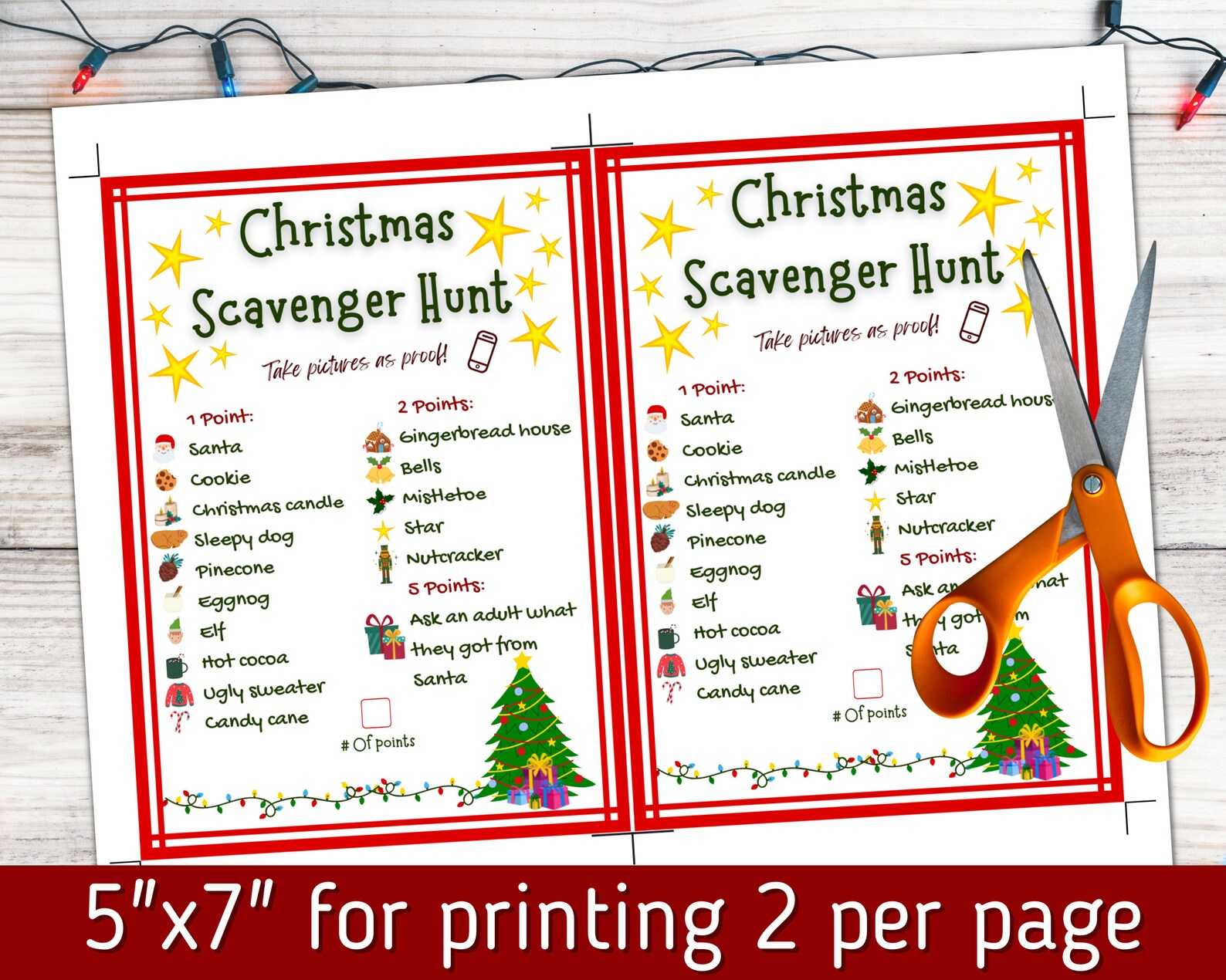 Christmas Scavenger Hunt Printable, Christmas Scavenger Hunt for Kids ...