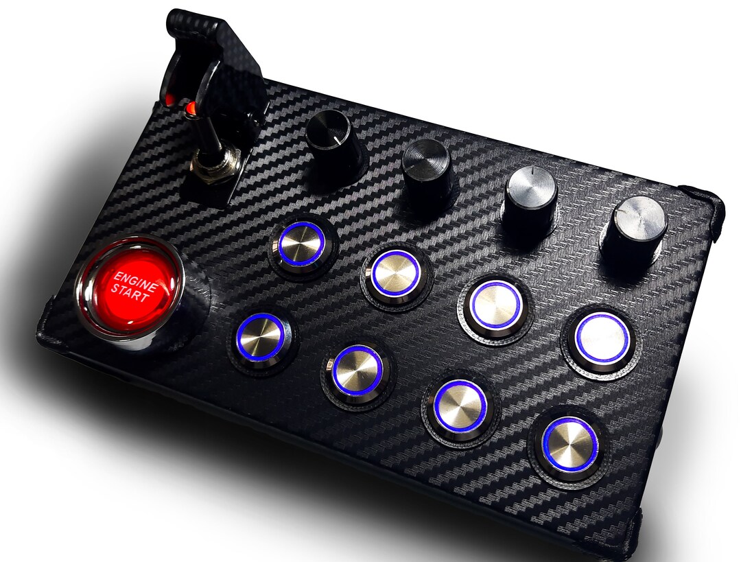 Button Box Sim Racing Illuminated Metal Buttons PC USB Plug & - Etsy