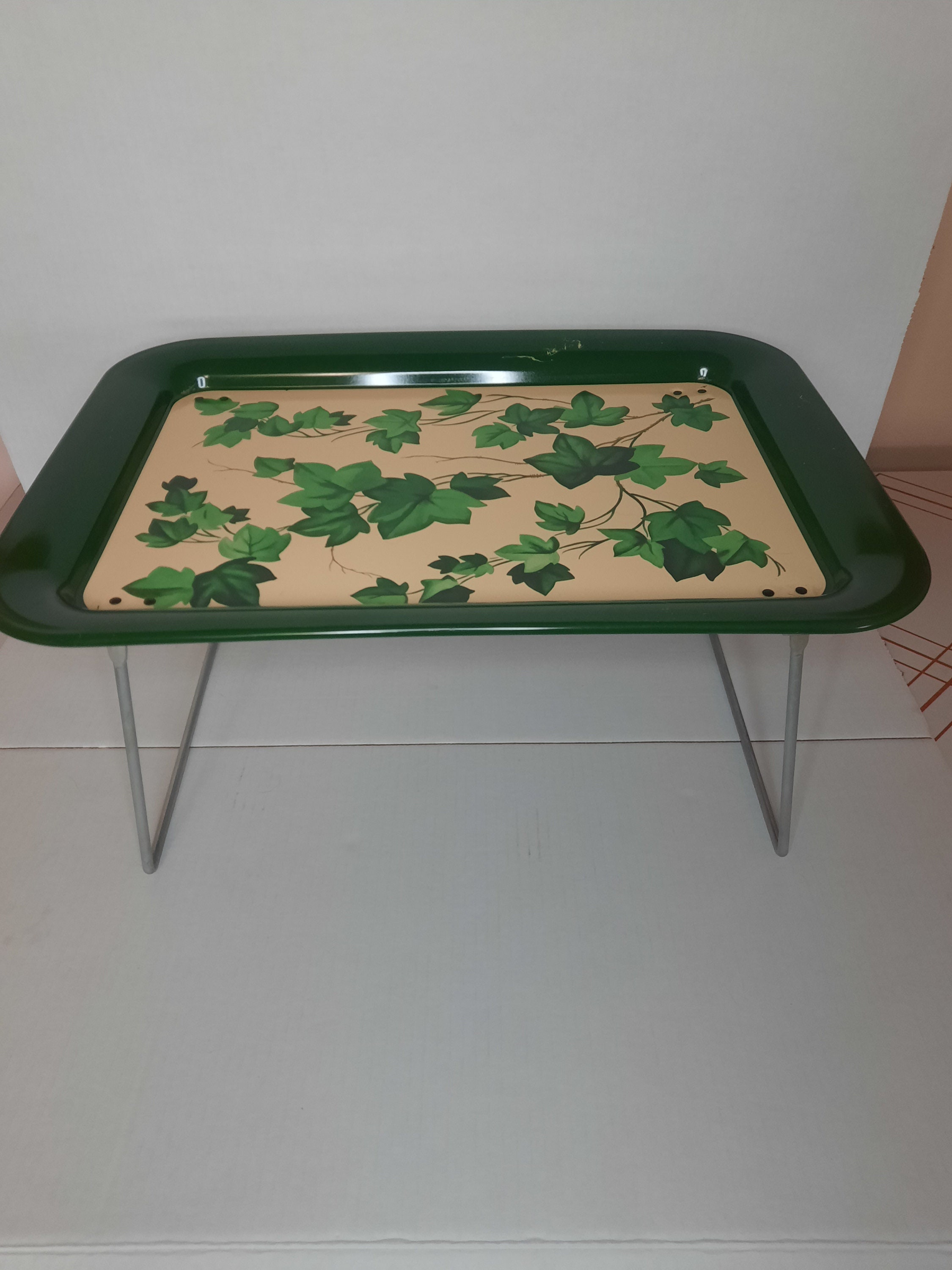 Metal Lap Tray, 1950s Ivy Motif Tray, Folding Tray, Mothers Day Gift ...