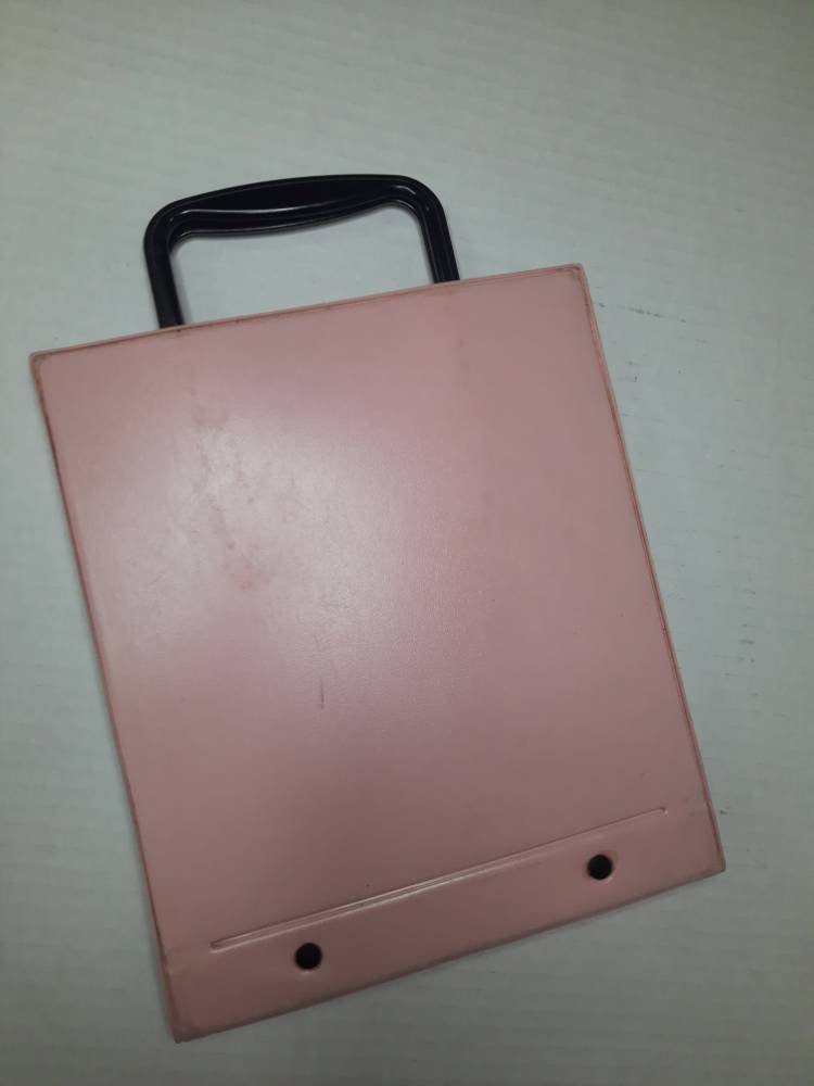 MCM Record Holder MCM Decor Portable Record Holder Pink 45 - Etsy