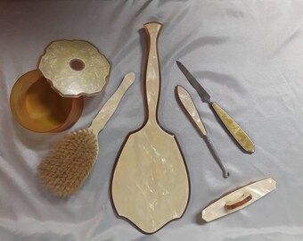 Bakelite Vanity Set - Etsy