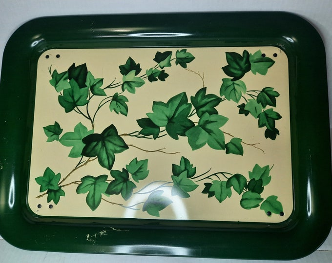 Metal Lap Tray, 1950s Ivy Motif Tray, Folding Tray, Mothers Day Gift ...