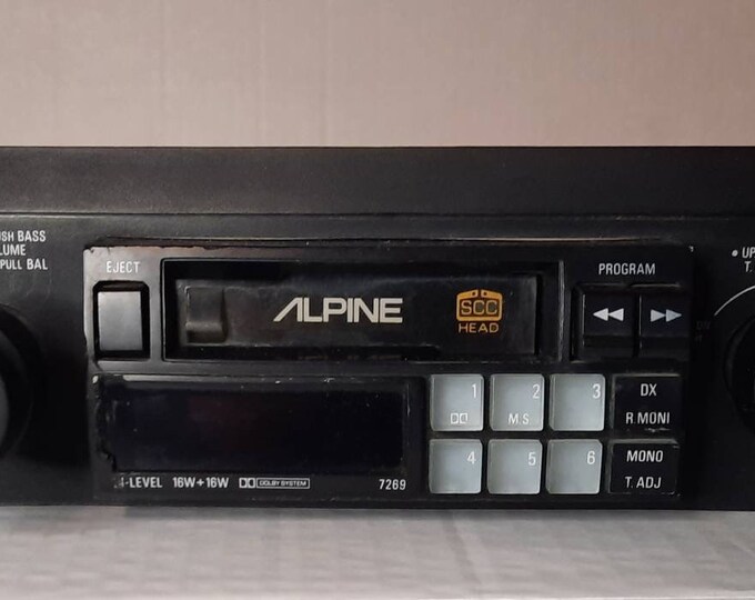 Alpine Two Post Car Stereo, Old School Cassette Stereo, Birthday Gift ...