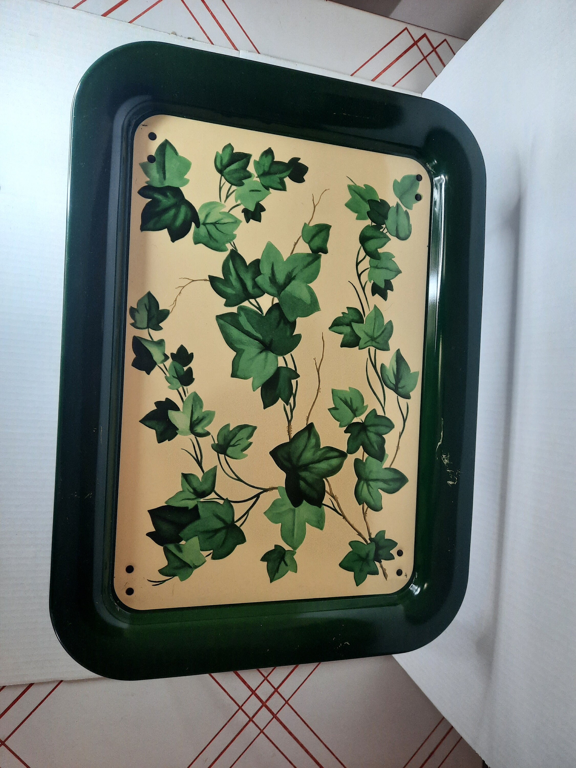 Metal Lap Tray, 1950s Ivy Motif Tray, Folding Tray, Mothers Day Gift ...