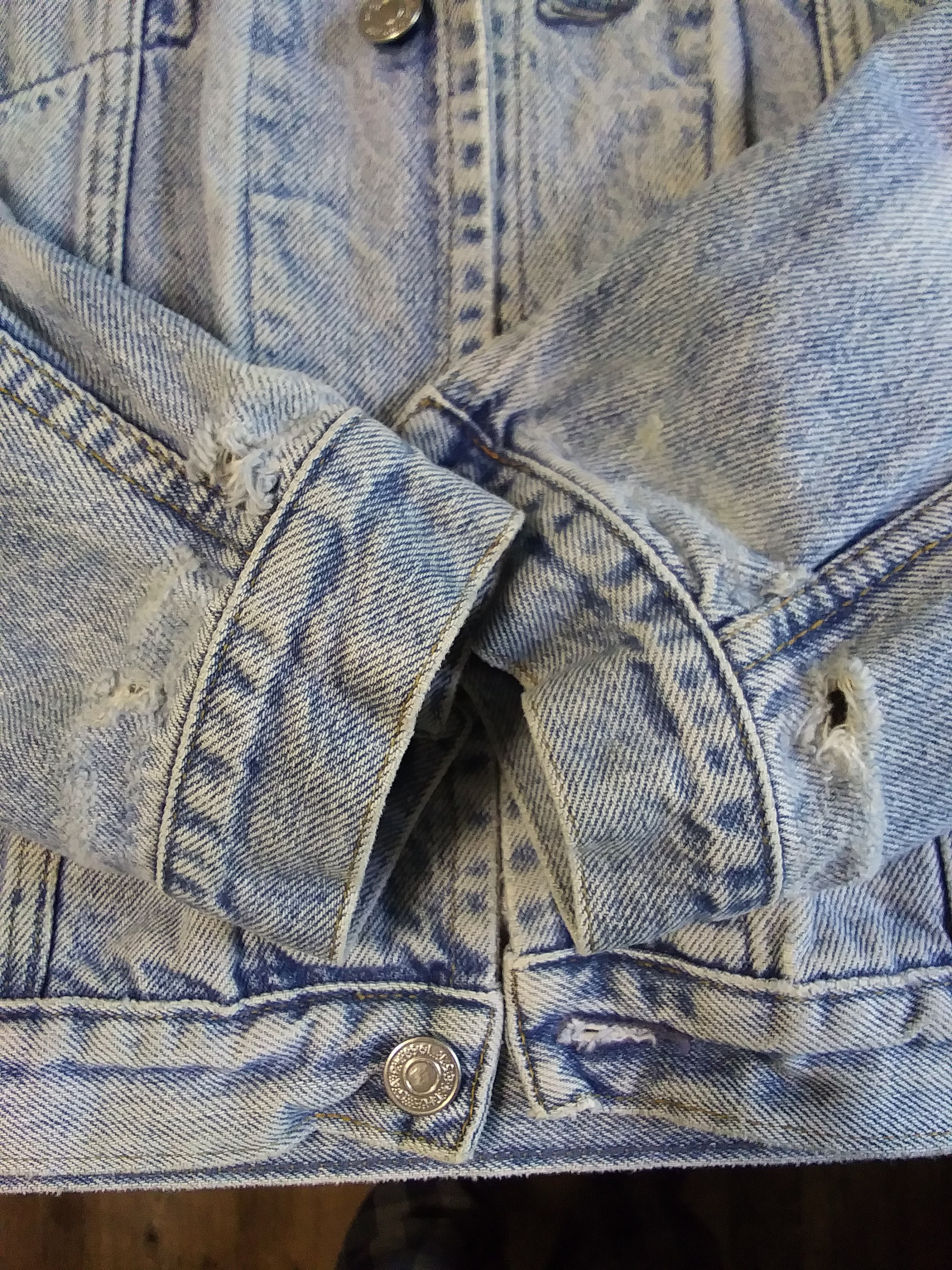 Vintage Jean Jacket Embellished Jacket Upcycled Jacket With Fringe ...