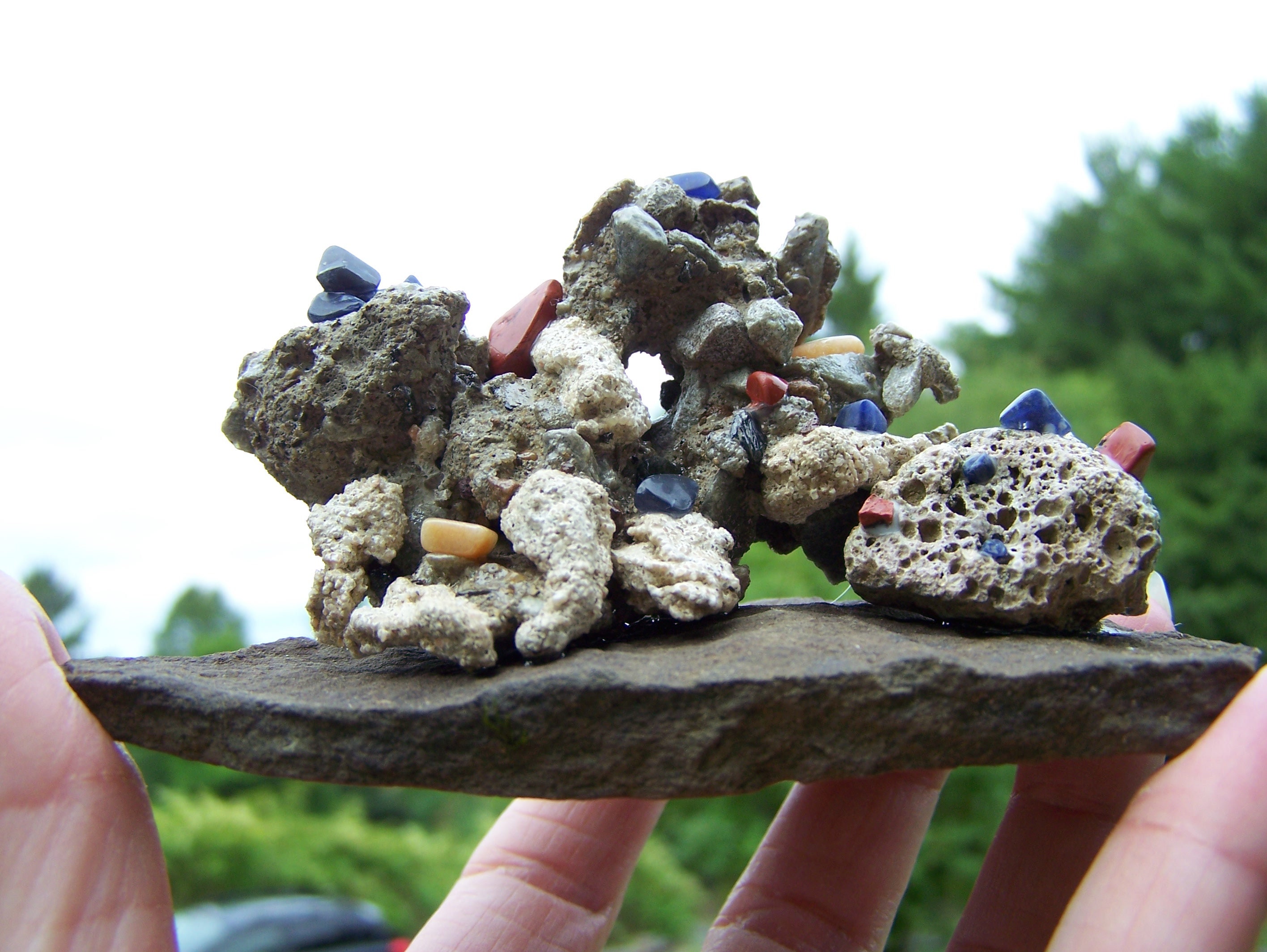Small Stone Sculpture | Suiseki | Viewing Stone | Hag Stone | Holey ...