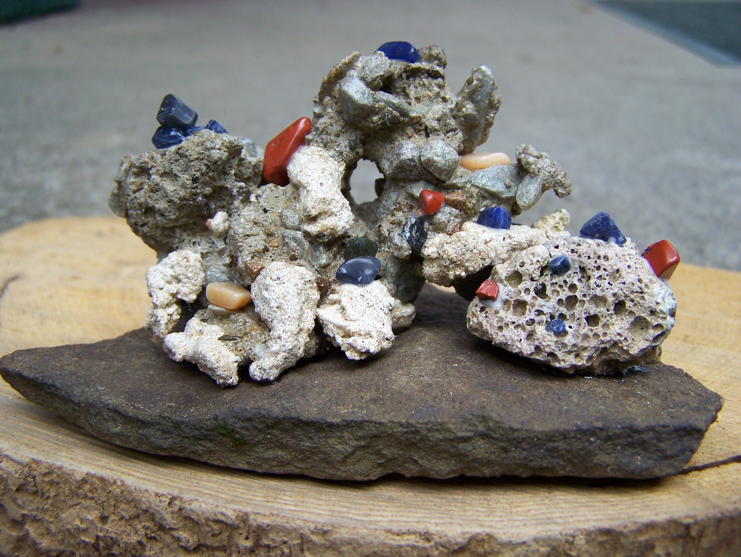 Small Stone Sculpture | Suiseki | Viewing Stone | Hag Stone | Holey ...