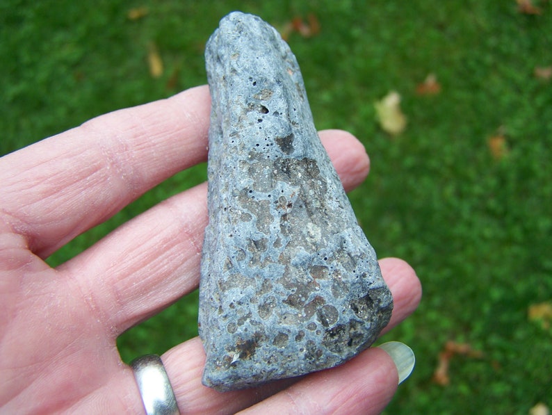 Rare Deep Green Slag Glass Tower Authentic Iron Ore Slag | Etsy