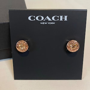 Coach Chunk C link Drop Earrings Etsy