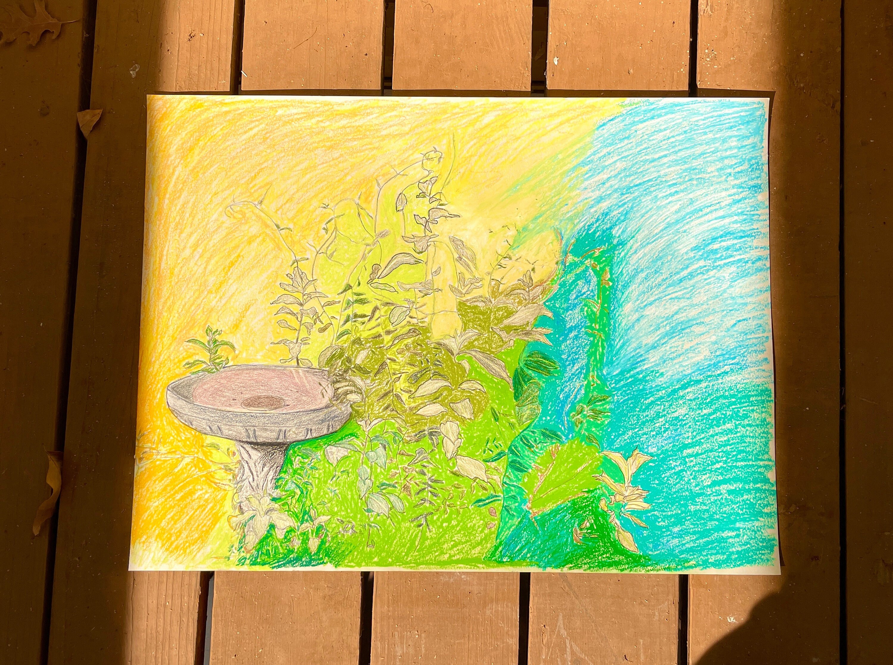 Sun Meets Shadow--large Pastel Drawing - Etsy