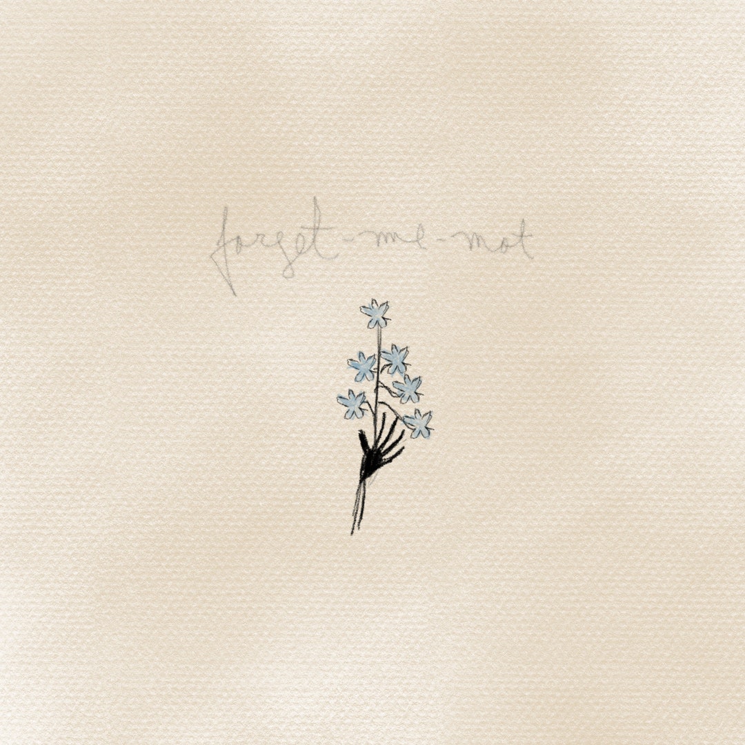 Forget-me-not Digital Print/phone Wallpaper - Etsy