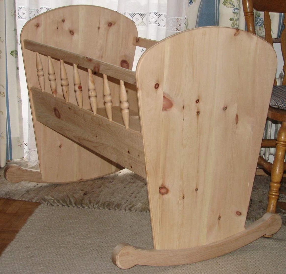 DIY Construction Plan for a Wooden Baby Cradle - Etsy