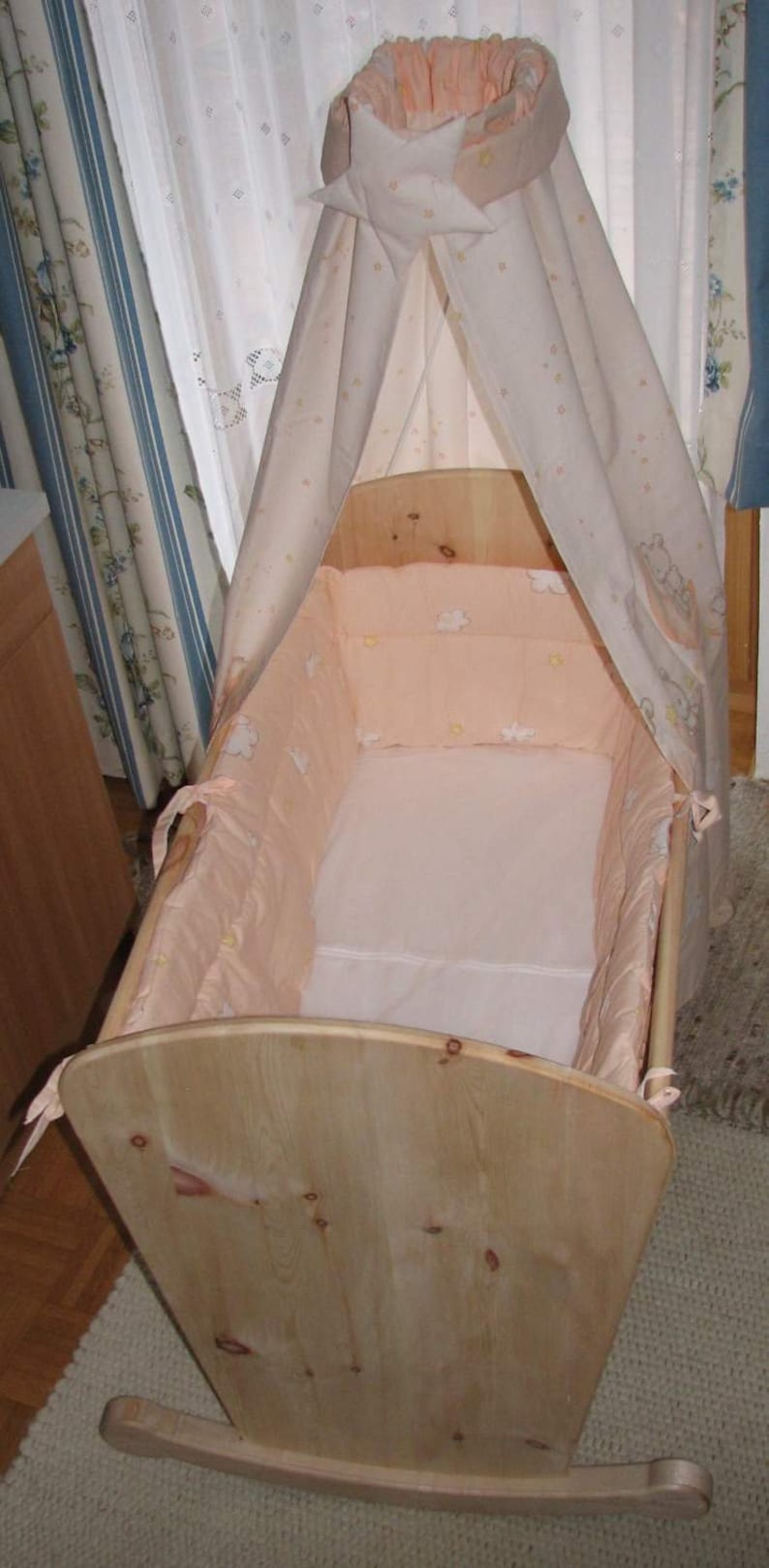 DIY Construction Plan for a Wooden Baby Cradle - Etsy
