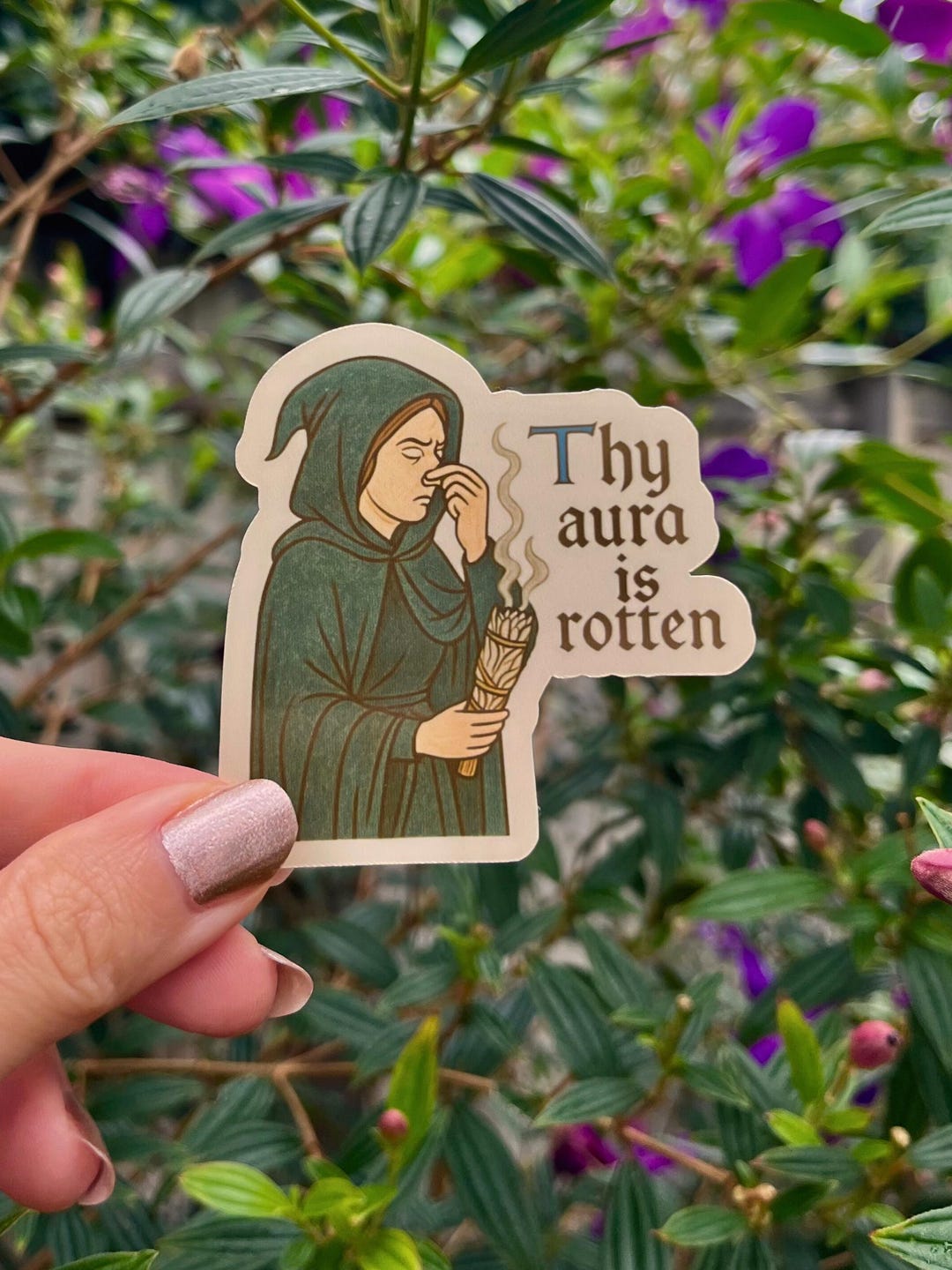 Thy Aura is Rotten | Medieval Humour Vinyl Sticker | Maidencore Sticker ...