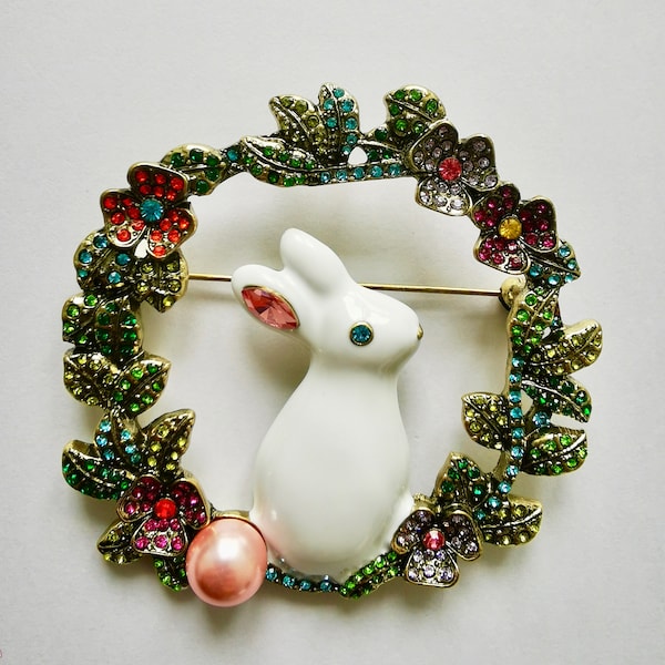 Heidi Daus Rabbit Brooch - Etsy