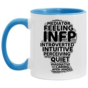 INFP Myers Briggs Personality Type coffee Mugs Funny Gift for Mediator ...