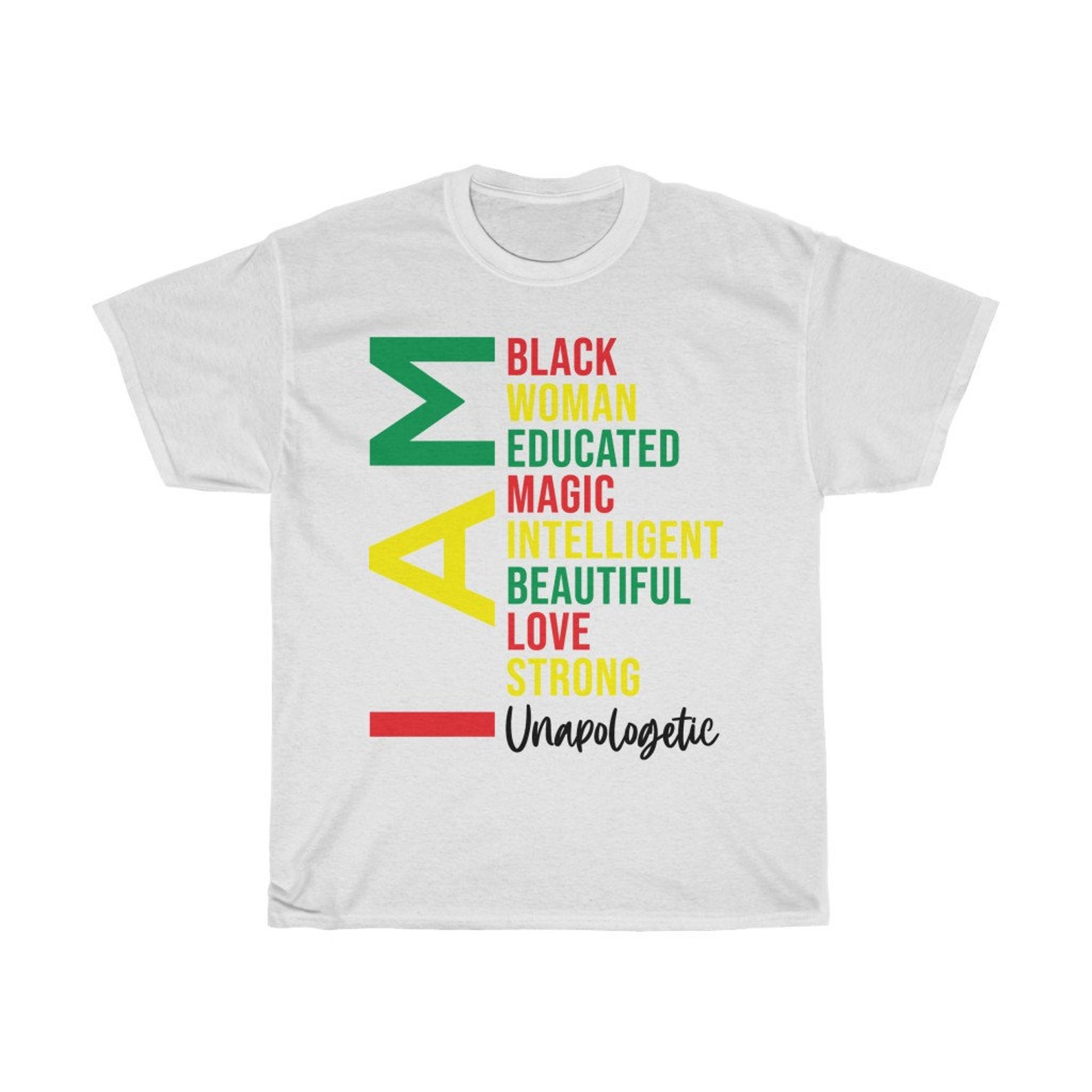 I Am Black Woman Educated Magic Intelligent Beautiful Love | Etsy
