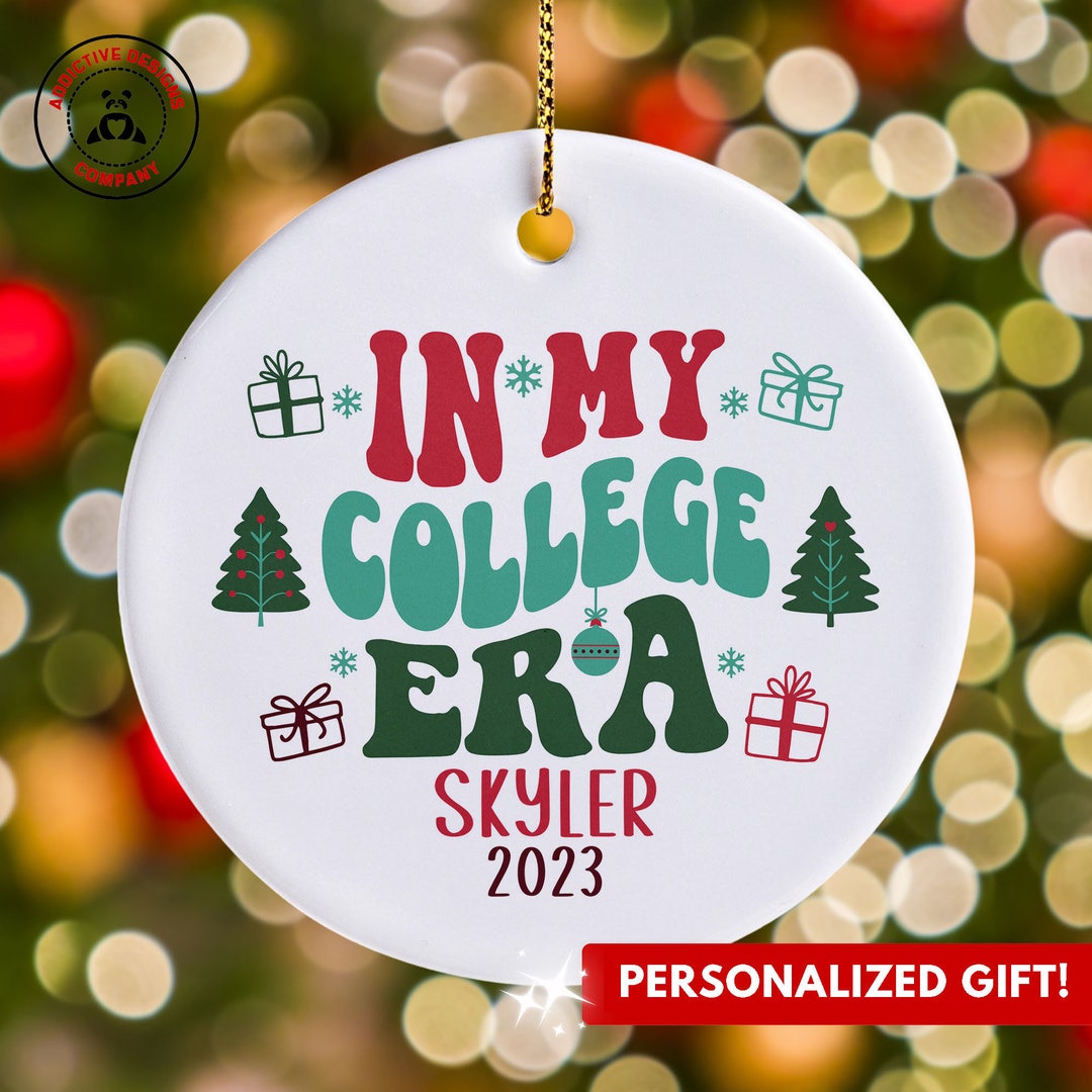 Personalized College Ornament, Custom Gift for College Student ...