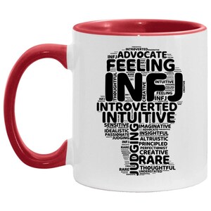 INFJ Myers Briggs Personality Type coffee Mugs Funny Gift for Advocate ...
