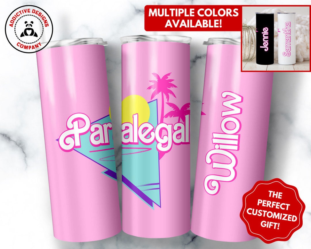 Personalized Paralegal Tumbler, 20oz Skinny Tumbler Gift for Paralegal ...