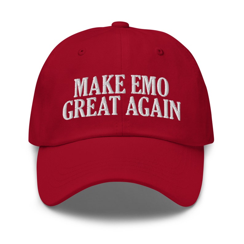 Make Emo Great Again Hat, Embroidered Dad Cap, Funny Emo Hat, Goth E ...
