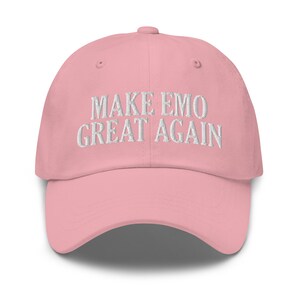 Make Emo Great Again Hat, Embroidered Dad Cap, Funny Emo Hat, Goth E-girl E-boy Gift - Etsy