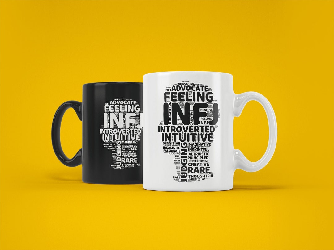 INFJ Myers Briggs Personality Type coffee Mugs Funny Gift for Advocate ...