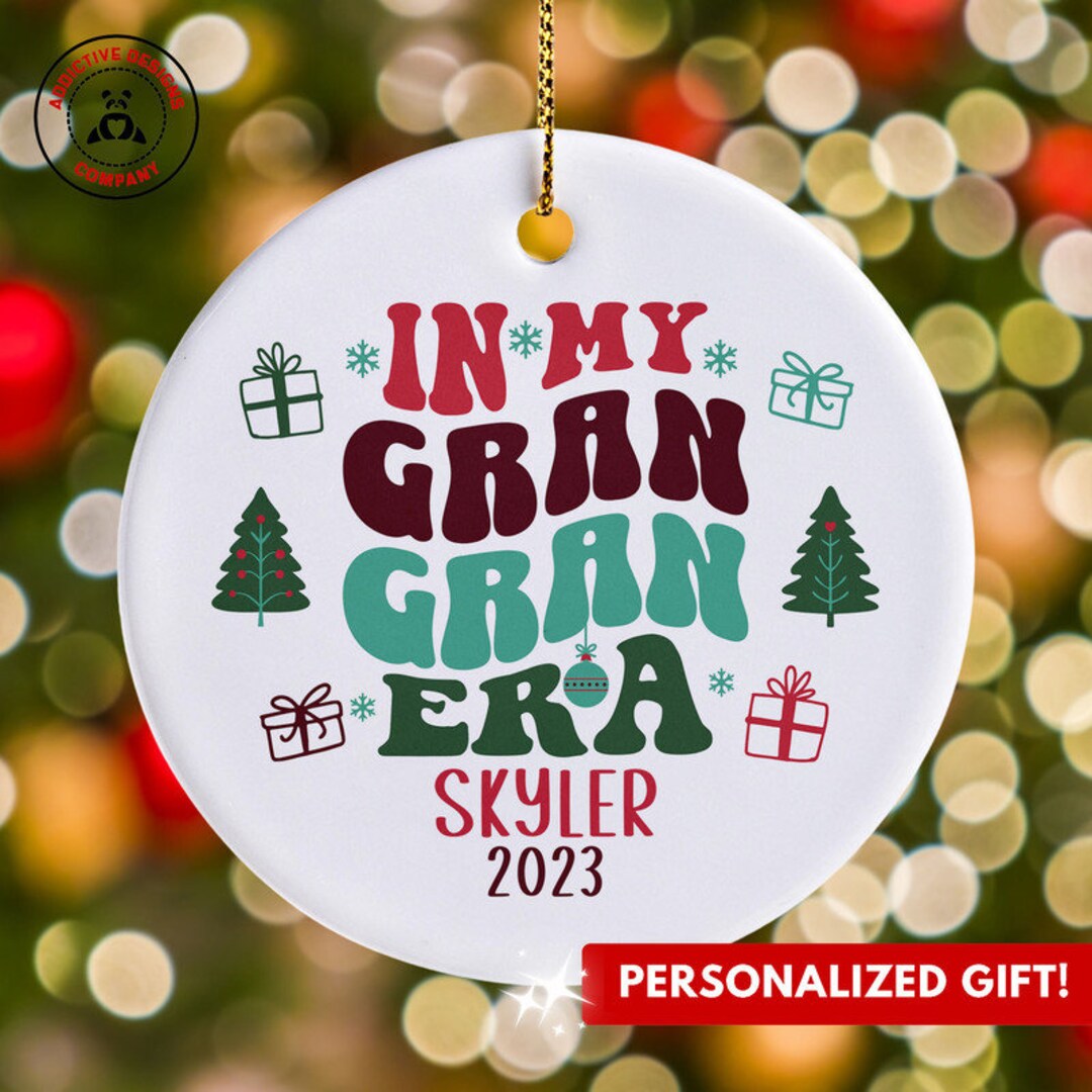 Personalized Gran Gran Ornament, Custom Gift for Gran Gran Era ...