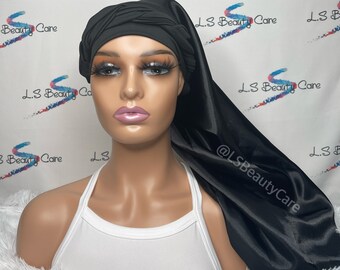 Soft Satin Long Bonnet - Etsy