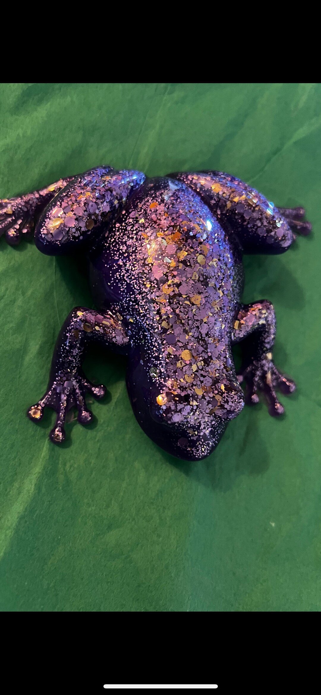 Resin Garden Frog With Lily Pad - Etsy