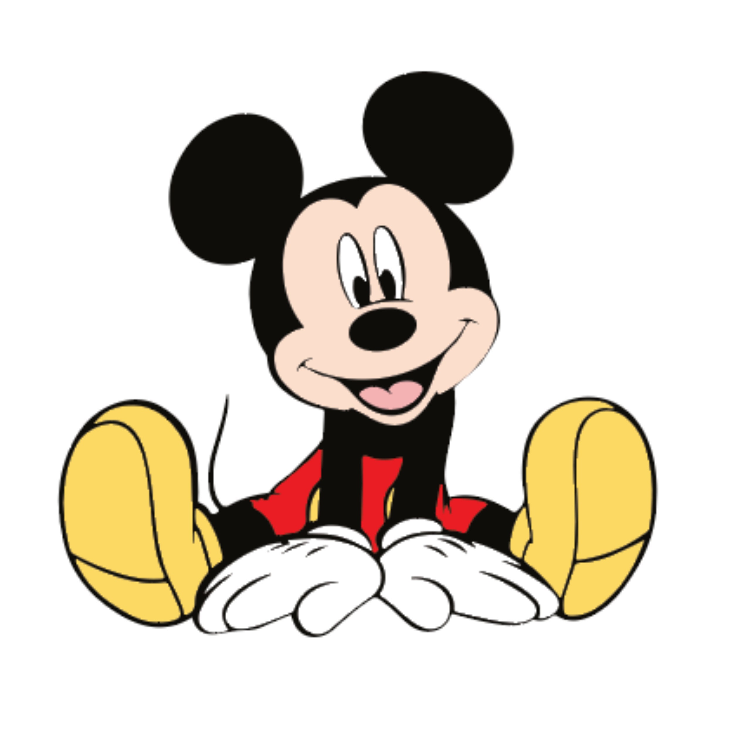 Mickey Mouse sentado cut archivo Mickey Mouse SVG PDF para | Etsy