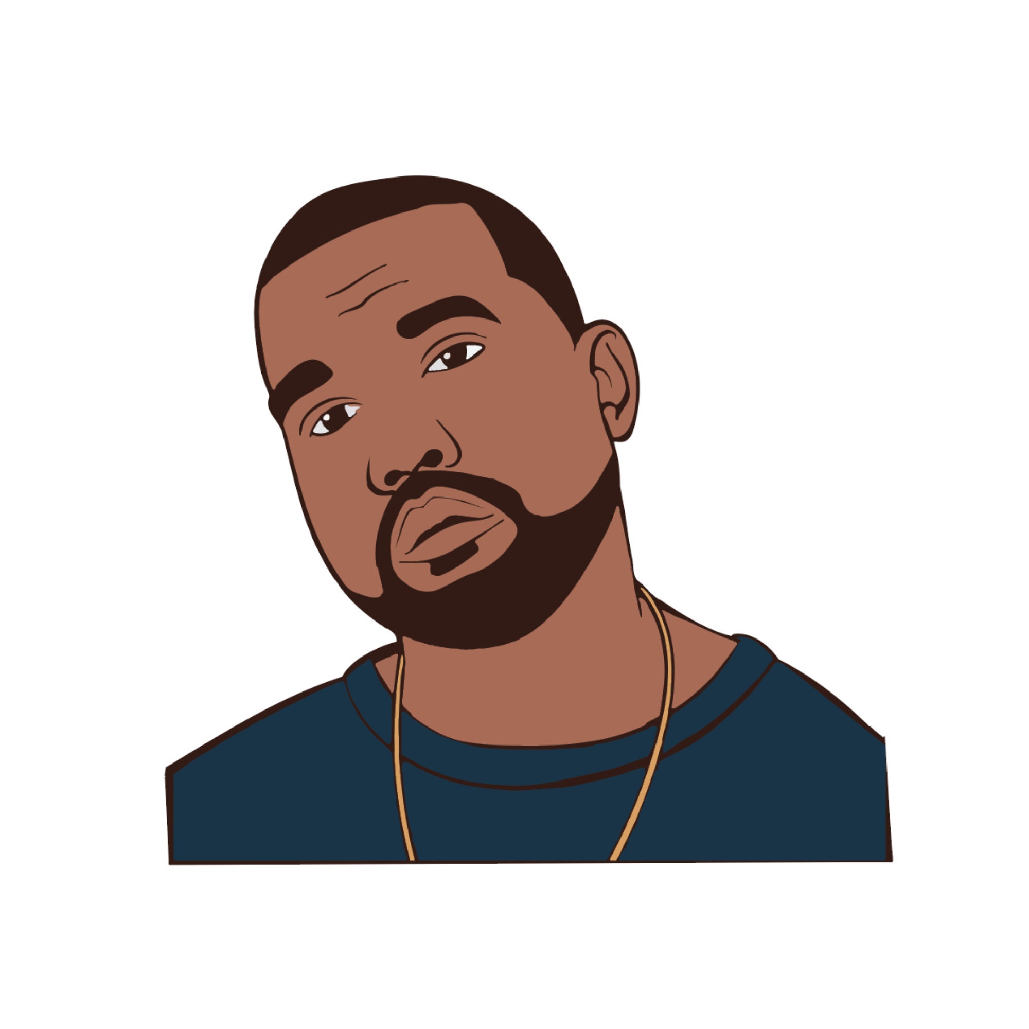Kanye West SVG Cut File Kanye west Big West svg eps dxf ai | Etsy