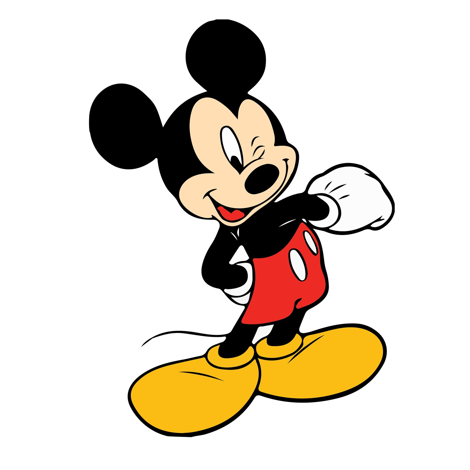 Mickey Mouse Winking SVG File Mickey Winking Cut File Mickey | Etsy