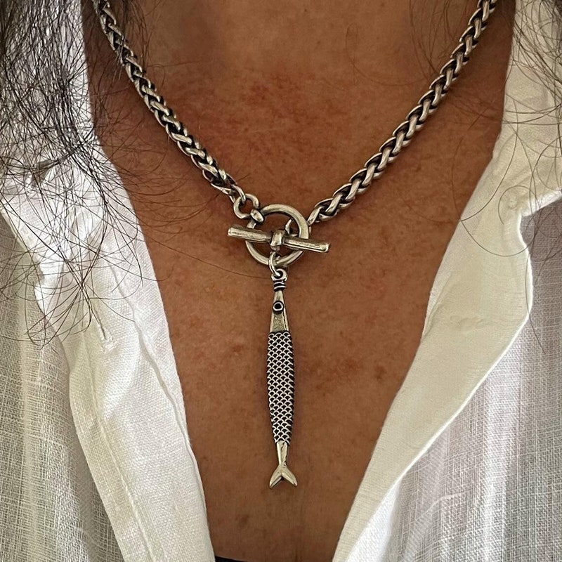 Pisces Toggle Necklace - Etsy