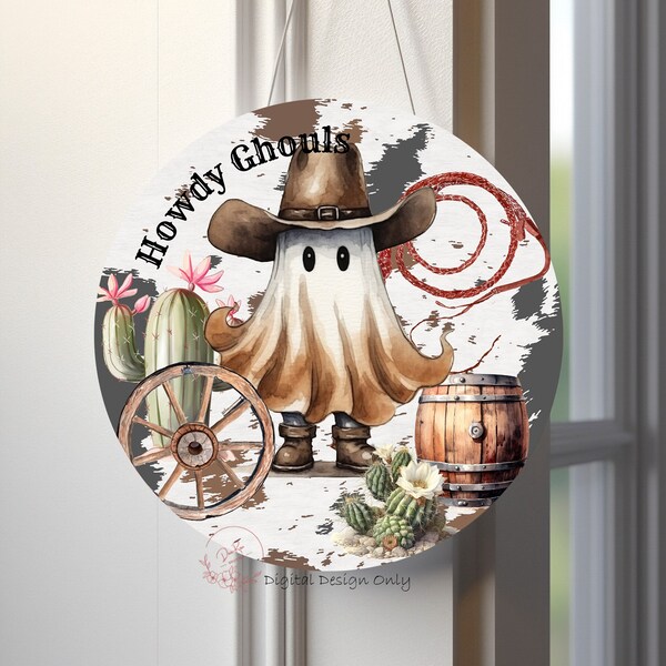 Round Ghouls Sign - Etsy